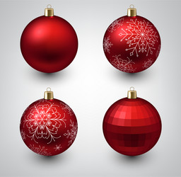 Winter holiday with christmas balls Royalty Free Vector