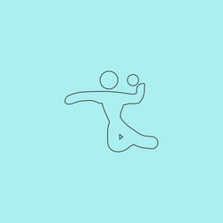 Stylized Silhouette Volleyball Vector Images (51)