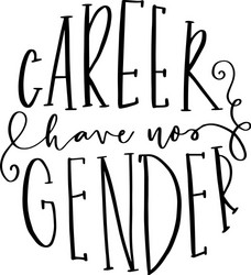 Careers have no gender hand drawn Royalty Free Vector Image