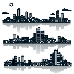 Urban cityscape Royalty Free Vector Image - VectorStock