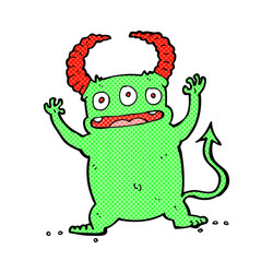 Comic cartoon devil Royalty Free Vector Image - VectorStock