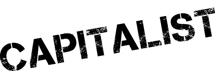 Capitalist rubber stamp Royalty Free Vector Image