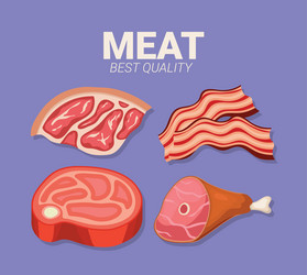 Protein quality lettering Royalty Free Vector Image