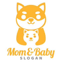 Modern mascot flat design simple minimalist cute Vector Image