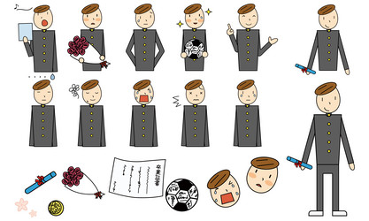 High School Boy Vector Images (over 3,100)