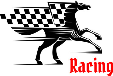 Race flag logo icon racing concept modern Vector Image