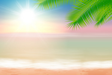 Sea beach Royalty Free Vector Image - VectorStock