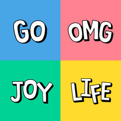 Go bold doodle typography word Royalty Free Vector Image