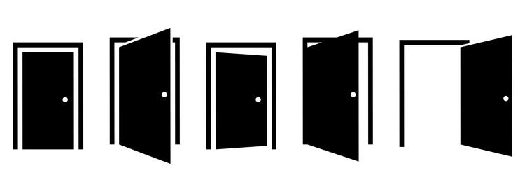 Door closers Royalty Free Vector Image - VectorStock