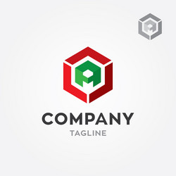 Letter c and m logo brand Royalty Free Vector Image