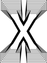 Letter x line logo icon design Royalty Free Vector Image