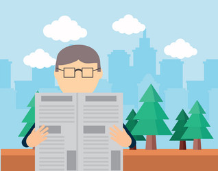 People reading design Royalty Free Vector Image