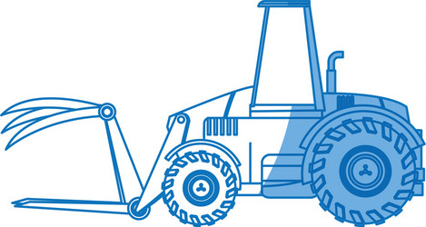 Front loader agriculture vehicle concept Vector Image