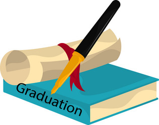 Graduation objects Royalty Free Vector Image - VectorStock