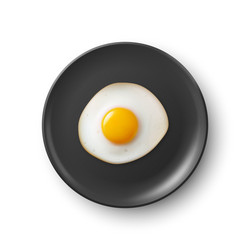 Empty orange color dish with figured edges Vector Image