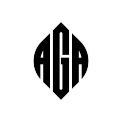 Aga logo letter design Royalty Free Vector Image