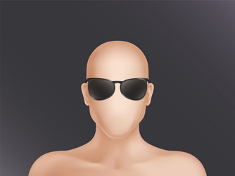 3d realistic faceless human model Royalty Free Vector Image