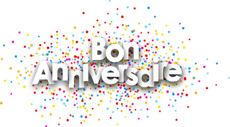 Bon Anniversaire French Poster Anniversary Vector Images (32)