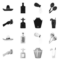 Cafe and latin sign set Royalty Free Vector Image