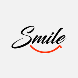 Smile template design Royalty Free Vector Image