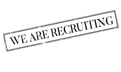 We are recruiting rubber stamp Royalty Free Vector Image