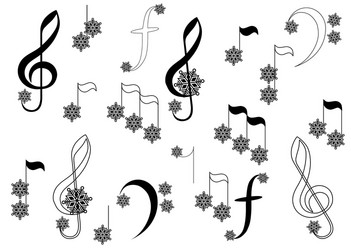 Snowflake Music Vector Images (over 1,800)