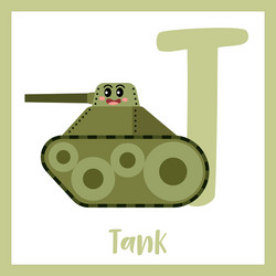 Alphabet printable flashcard with letter k Vector Image