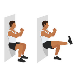 Wall Squat Vector Images (82)