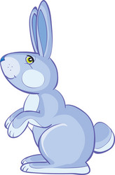 Cute baby rabbit cartoon Royalty Free Vector Image