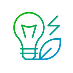 Renewable energy pixel perfect gradient linear Vector Image