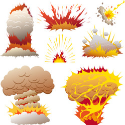 Boom comic book explosion element Royalty Free Vector Image