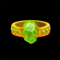 Magic rings fantasy jewelry game user interface Vector Image