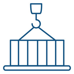 Lifting machine icon Royalty Free Vector Image