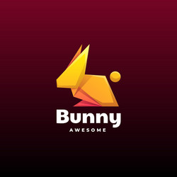 Bunny logo Royalty Free Vector Image - VectorStock