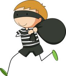 Robber Royalty Free Vector Image - VectorStock