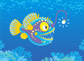 Cartoon Monkfish Fish Vector Images (46)