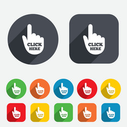 Click Here Icon Vector Images (over 6,300)