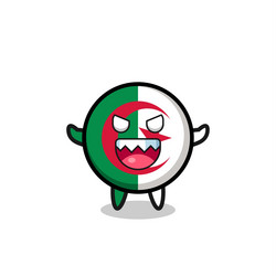 Evil barcode mascot character Royalty Free Vector Image