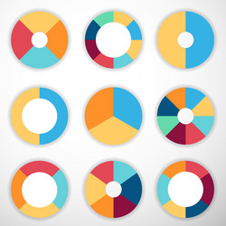 Pie chart showing sustainable development goals Vector Image