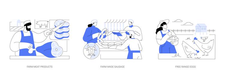 Secondary products production isolated cartoon Vector Image