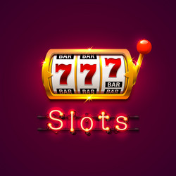 Winning in slot machine Royalty Free Vector Image