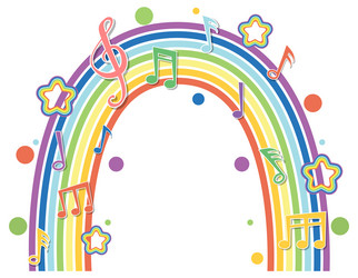 Rainbow Music Background Vector Images (over 8,200)