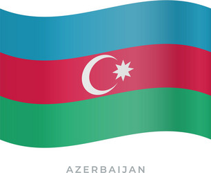 Flag of azerbaijan Royalty Free Vector Image - VectorStock
