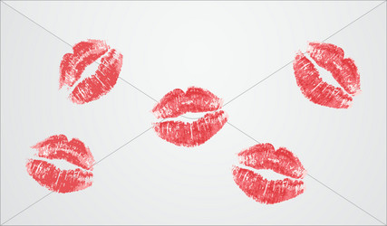 Kiss on white Royalty Free Vector Image - VectorStock