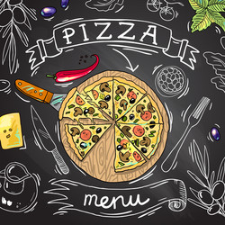 Chalkboard Pizza Vector Images (over 1,600)