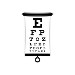 Vision test board Royalty Free Vector Image - VectorStock