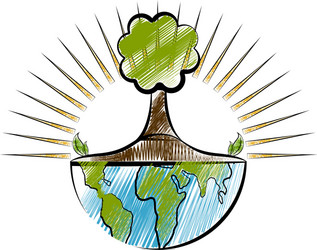 Earth Sketch Half Vector Images (47)