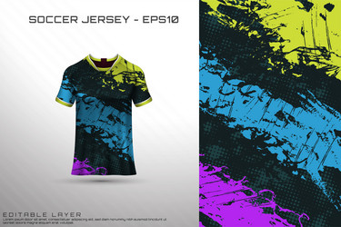 Soccer jersey fabric design snake pattern Vector Image