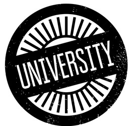 University rubber stamp Royalty Free Vector Image
