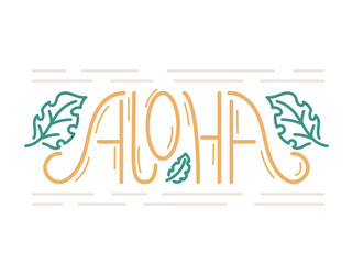 Aloha Font Hawaiian Vector Images (over 110)